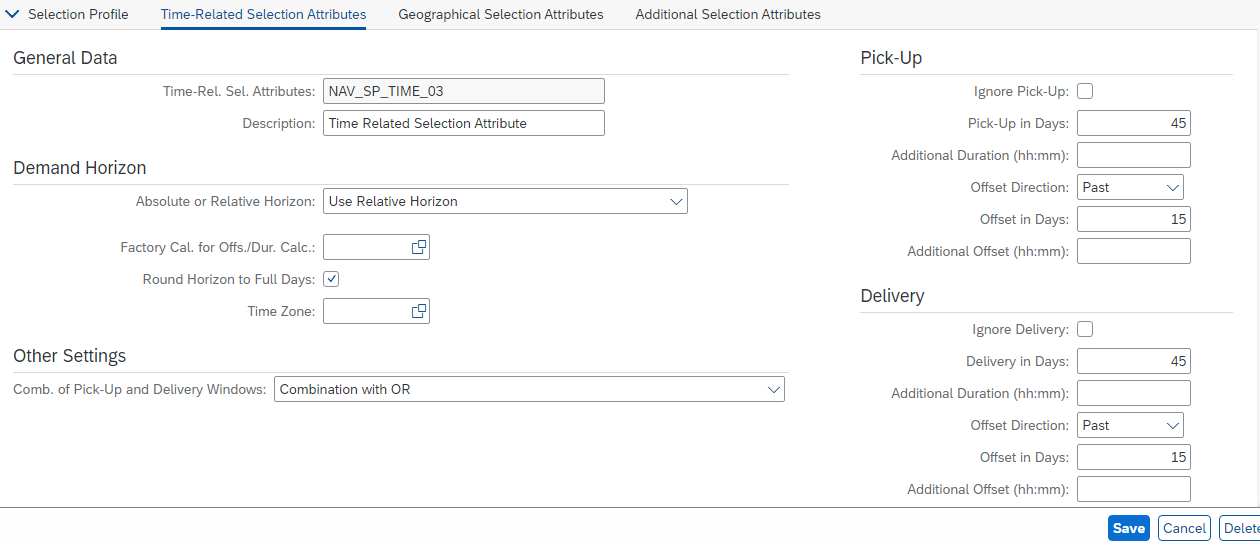 SAP TM: Navigate Selection Profiles for Logistics Management