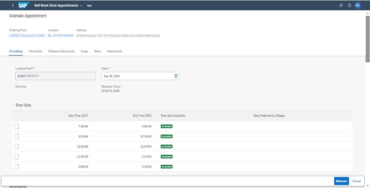 Dock Appointment Scheduling for Guest Users: with SAP BN4L