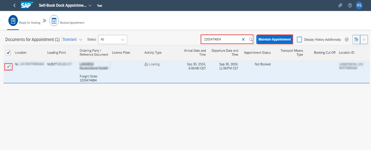 Dock Appointment Scheduling for Guest Users: with SAP BN4L